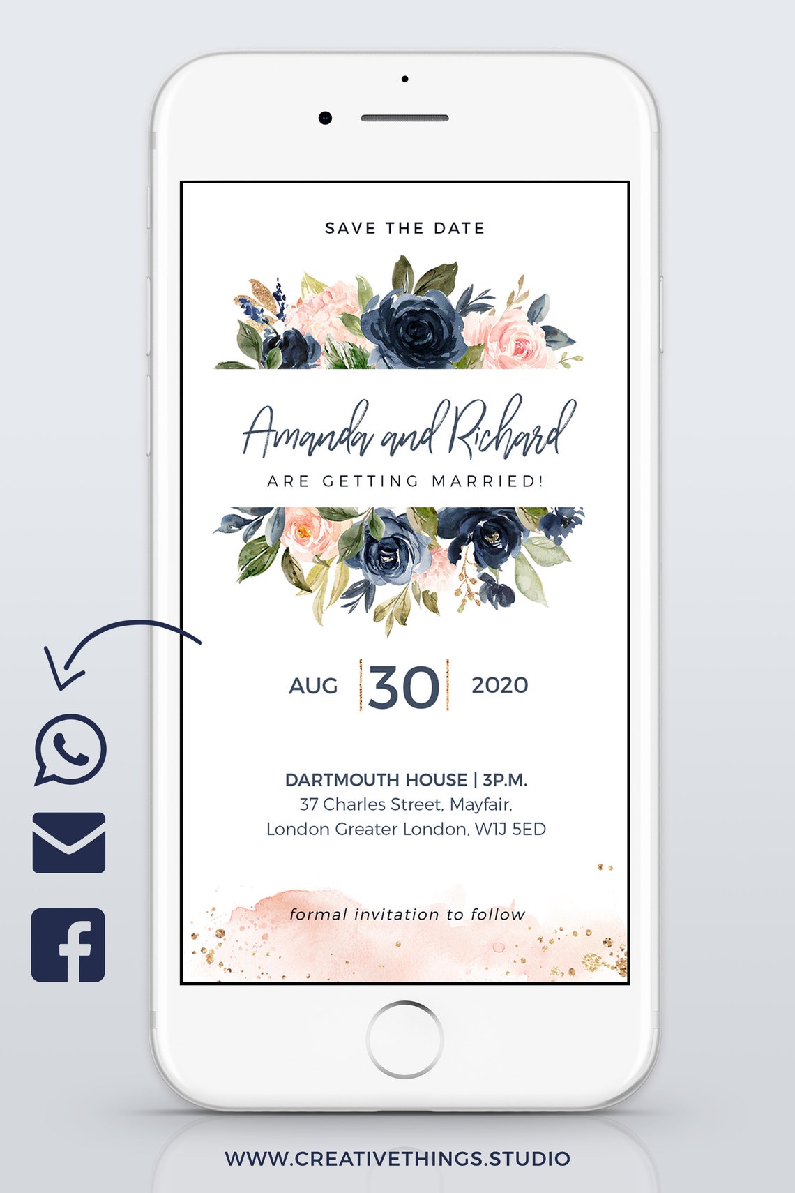 Electronic Wedding Invitations Electronic Invitations - Etsy