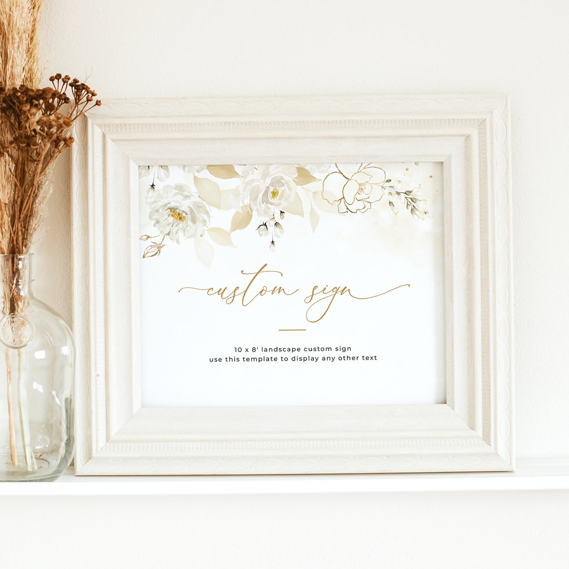 Dora Floral Wedding Signage Printable Printable Sign | Etsy