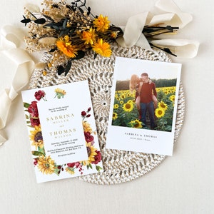 RUBY Floral Wedding Invitation Template Download, Summer Wedding ...