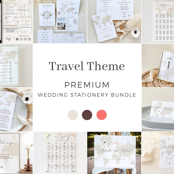 Travel Theme Wedding - Etsy