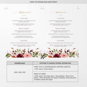 Ambra | Menu Cards Template, Template for Menu Cards, Menu Cards ...