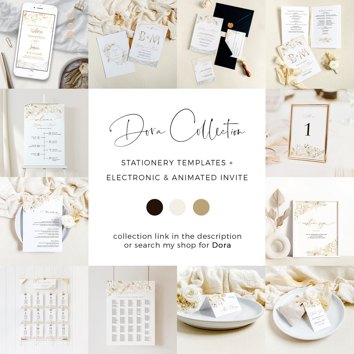 Dora Floral Wedding Signage Printable Printable Sign - Etsy