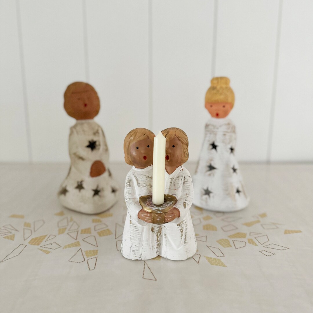 Original Singer Angel by Jullar Spain Lantern White Vintage Christmas ...