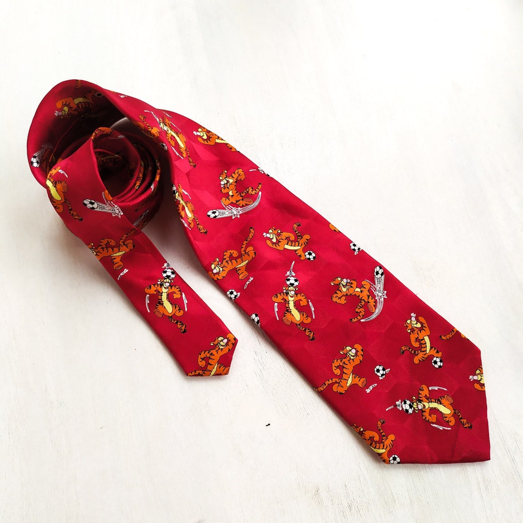 Vintage Disney Winnie the Pooh Tie. Soccer Tie. Unique Cartoon Tie ...