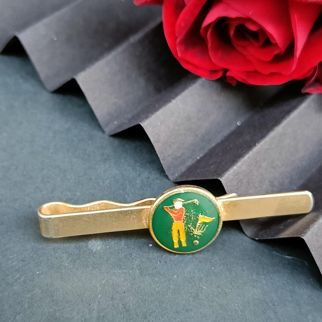 Golf Club Tie Clip. Sport Tie Bar - Elegant Golfing Tie Clip, Gift for ...