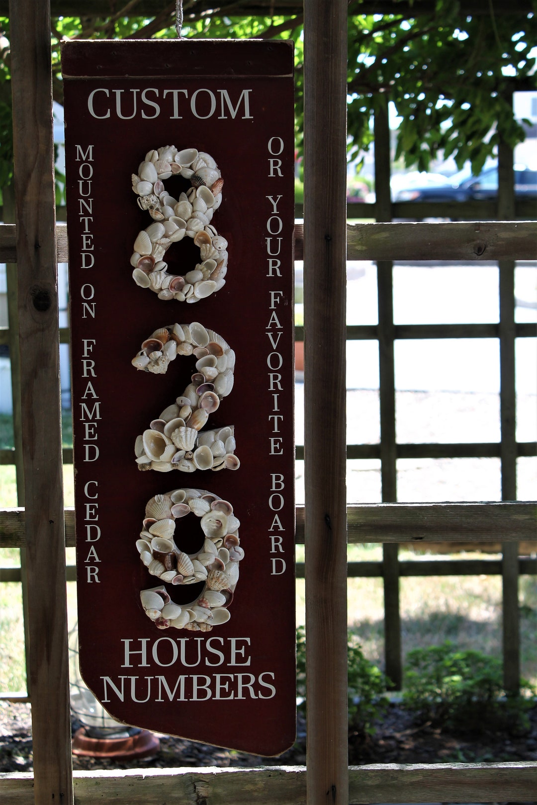 Shell Address Plaque - Etsy