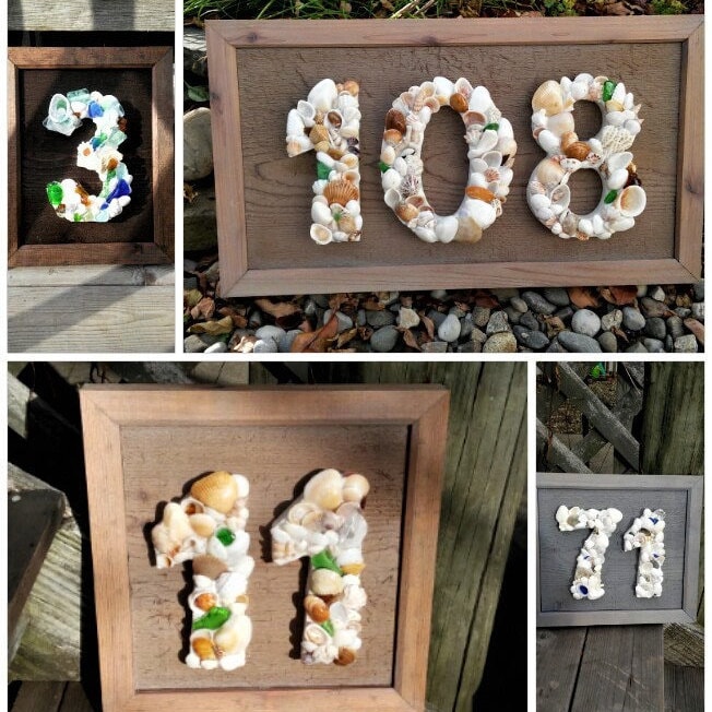 Shell Address Plaque - Etsy