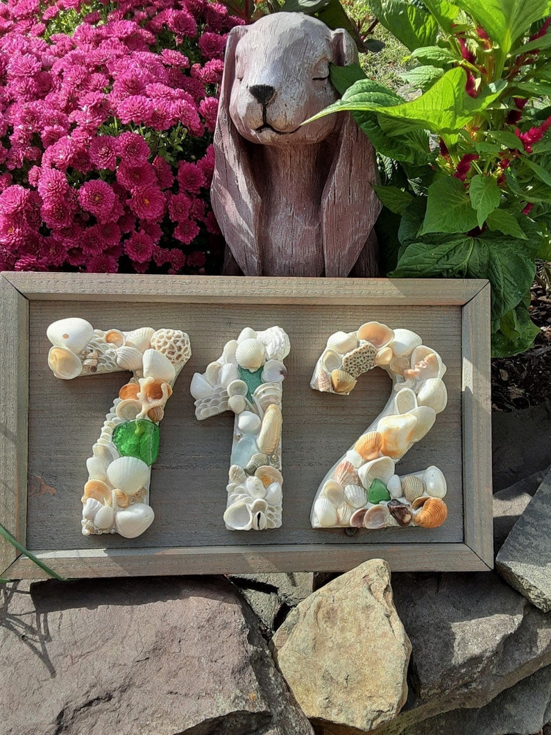 Shell Address Plaque - Etsy