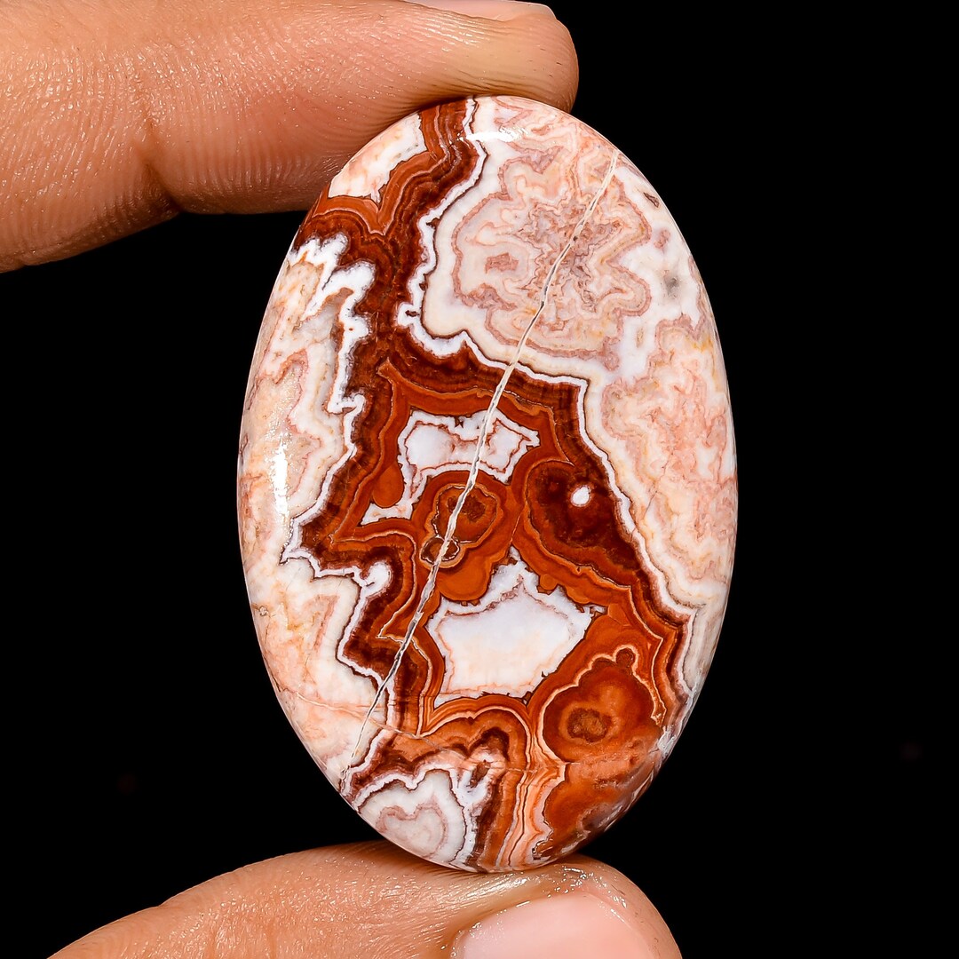 Rosita Jasper Gemstone, Rosita Jasper Cabochon, Smooth Flat Back Rosita ...