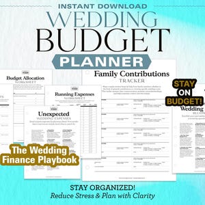 Printable Wedding Budget Tracker PDF | Complete Wedding Expense Tracker ...