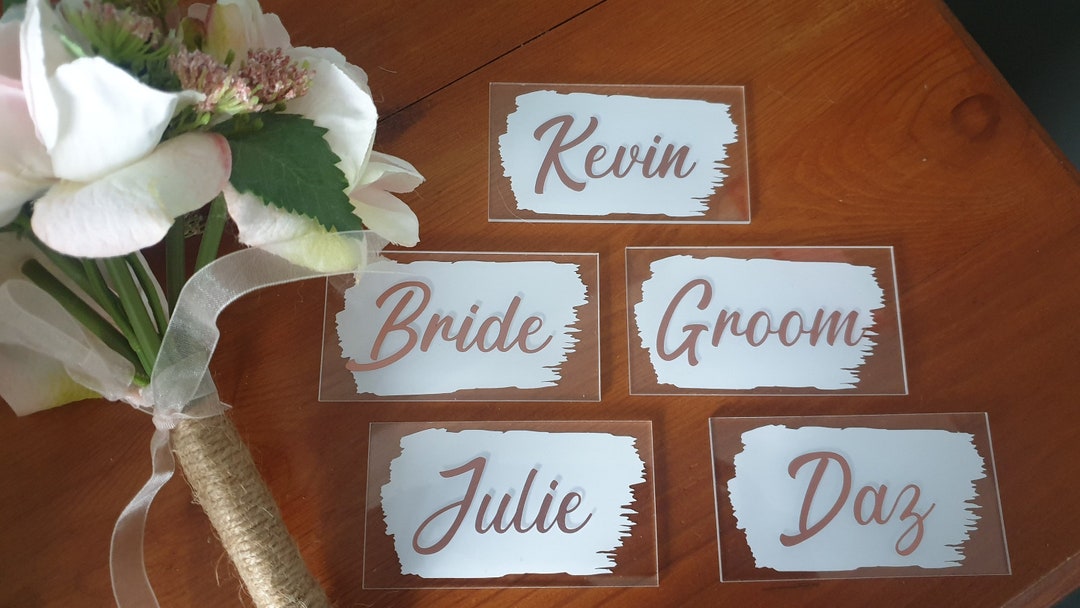 Acrylic Name Place Cards - Etsy