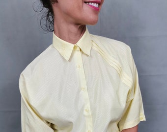 Light Yellow Blouse - Etsy