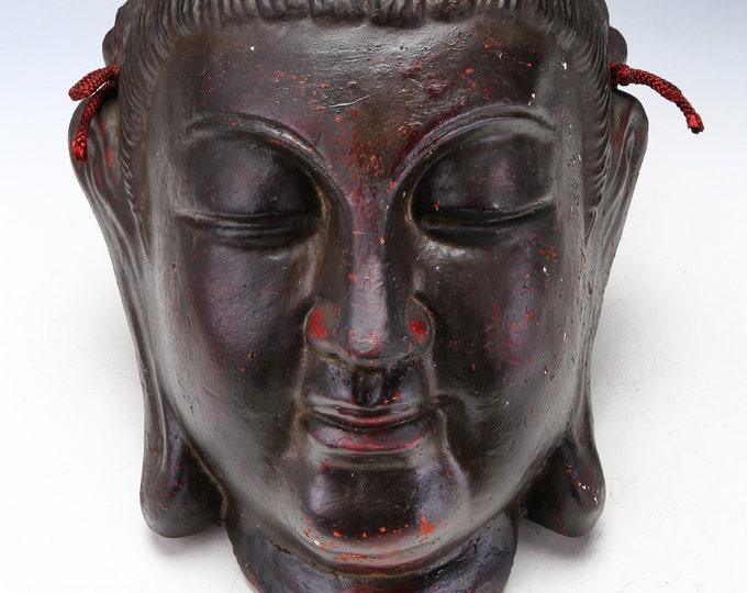 Old Vintage Plaster Buddhism Mask Sho Kannon Showa Period - Etsy 日本