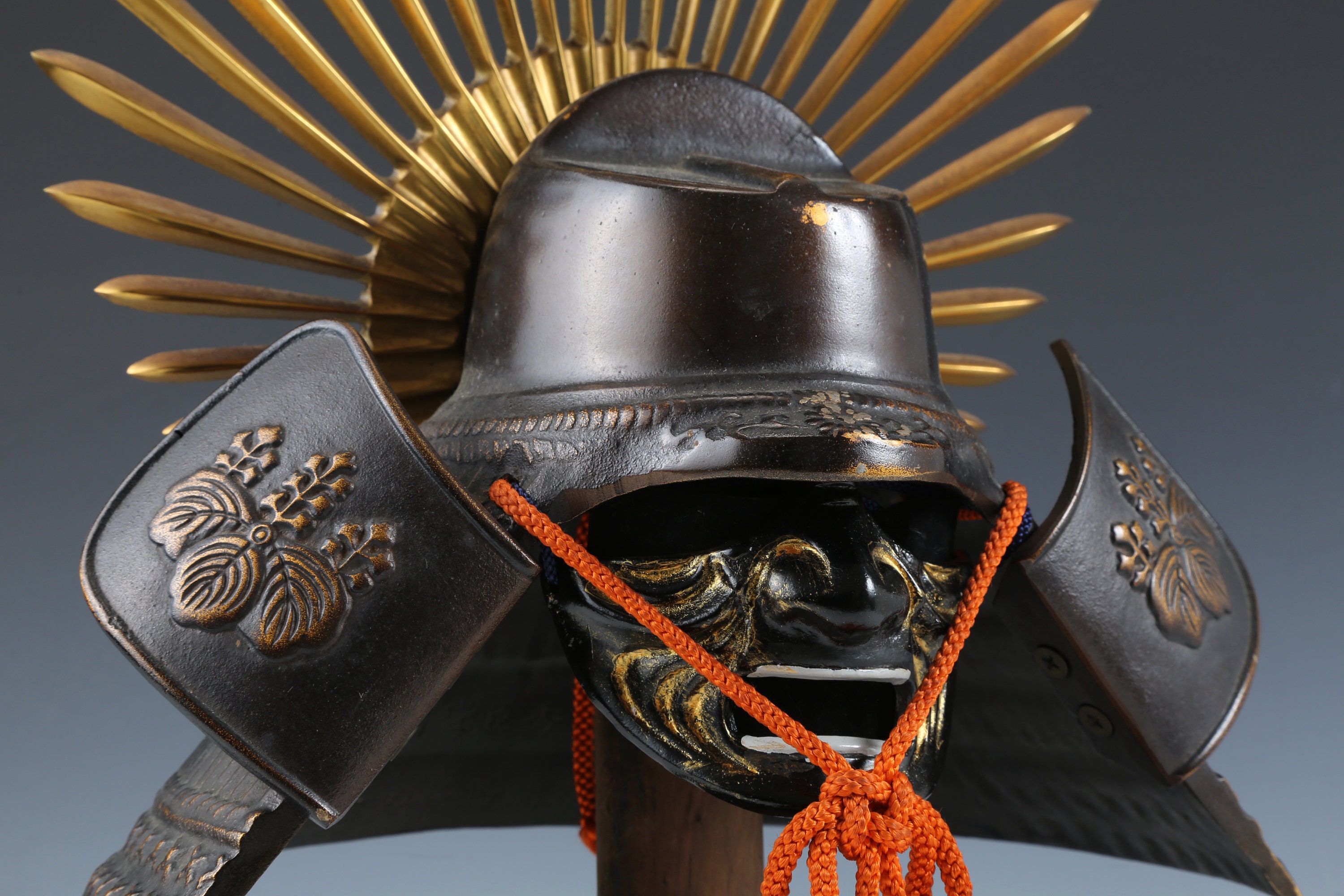 Japanese Old Vintage Samurai Helmet -hideyoshi's Kabuto- With a Mask - Etsy