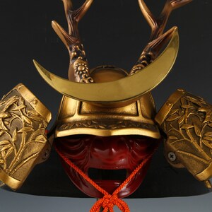 Japanese Samurai Helmet Middle Size shikanosuke Kabuto With a Mask ...