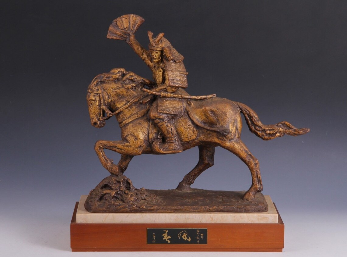 Seibo Kitamura samurai Kumagai Naozane Bronze Sculpture - Etsy