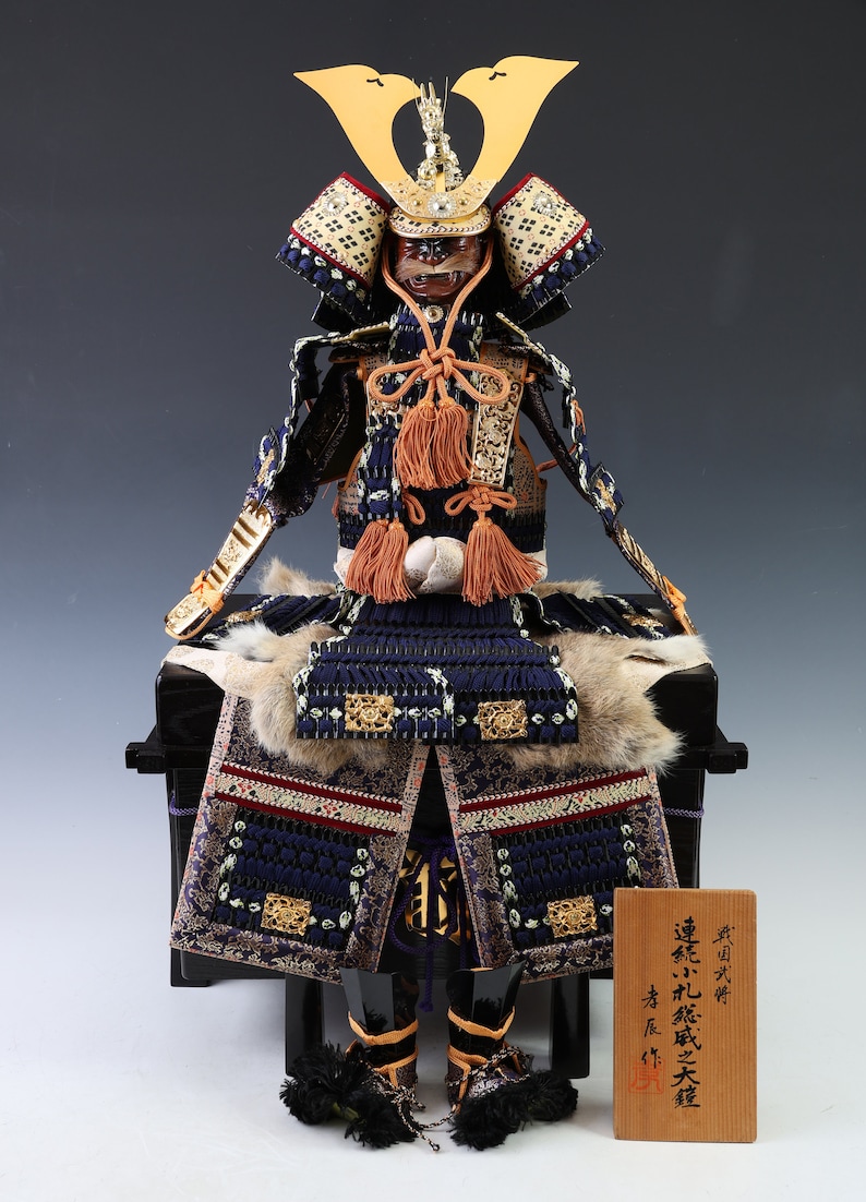 Vintage Japanese Samurai Figure Doll – Sengoku Era Armor, Tsushima ...