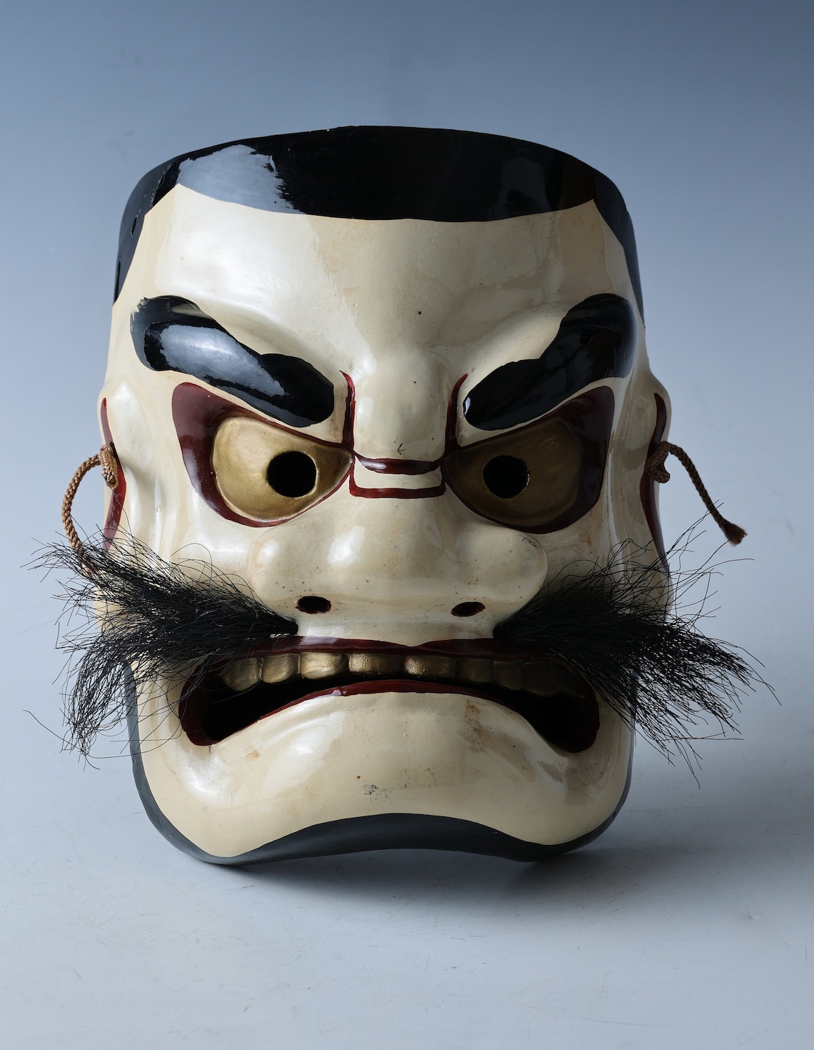 Old Vintage Ceramic Noh Kagura Mask Plaque susanoo Showa - Etsy