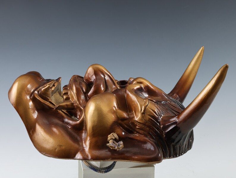 Japanese Porcelain Noh Mask Hannya jealousy Woman 般若 Very - Etsy