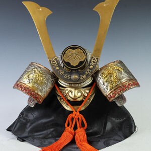 Vintage Japanese Samurai Helmet -dragon Kabuto- Genji Load Yoshiie - Etsy