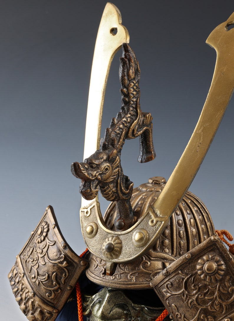 Old Vintage Japanese Samurai Helmet middle Size With a Mask - Etsy