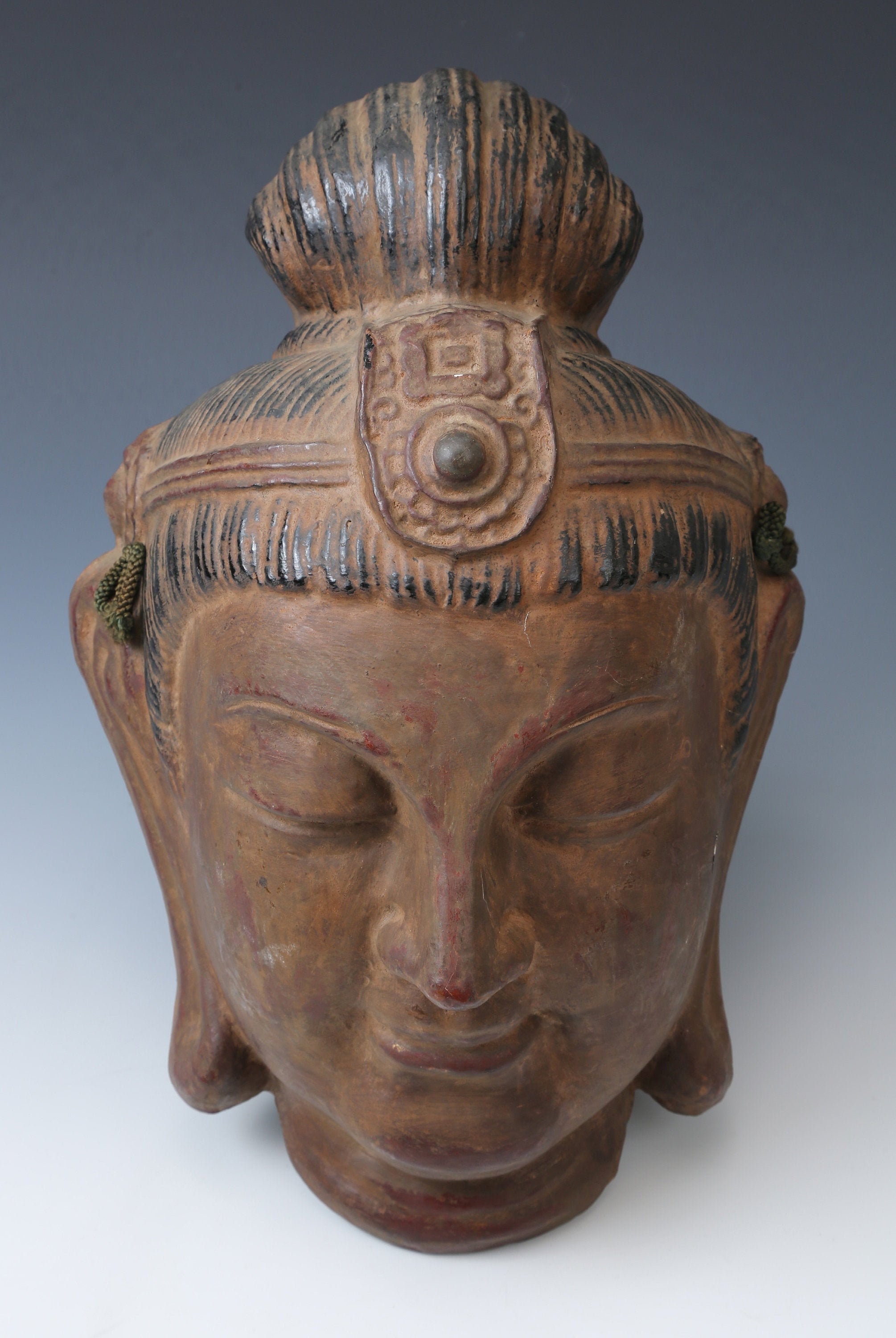 Old Vintage Large Size Paper Clay Buddhism Mask buddha Early - Etsy
