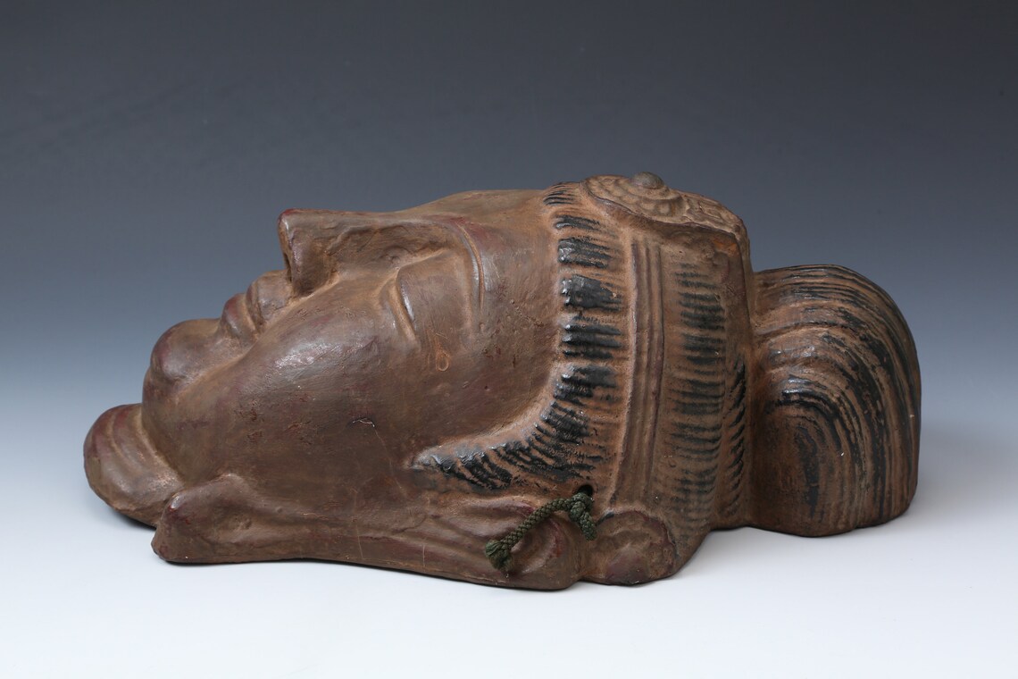 Old Vintage Large Size Paper Clay Buddhism Mask buddha Early - Etsy