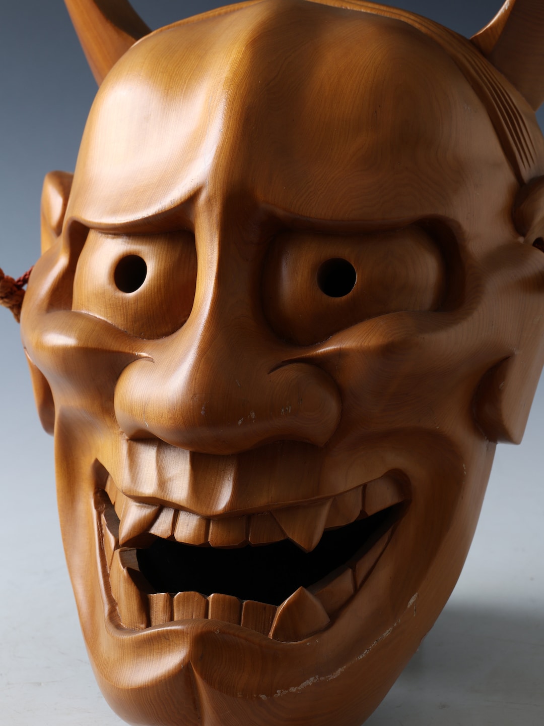 Big Size!! 40cm Japanese Beautiful Vintage Wooden Noh Mask Hannya 般若 ...