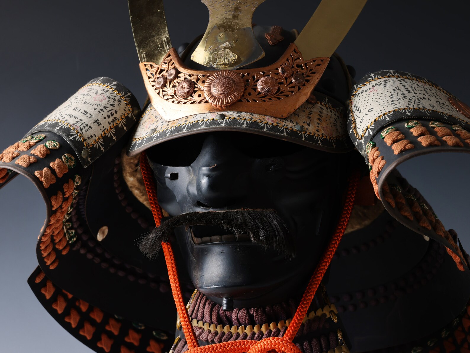 Japanese Old Vintage Samurai Wearable Kabuto Helmet With a Mask ...
