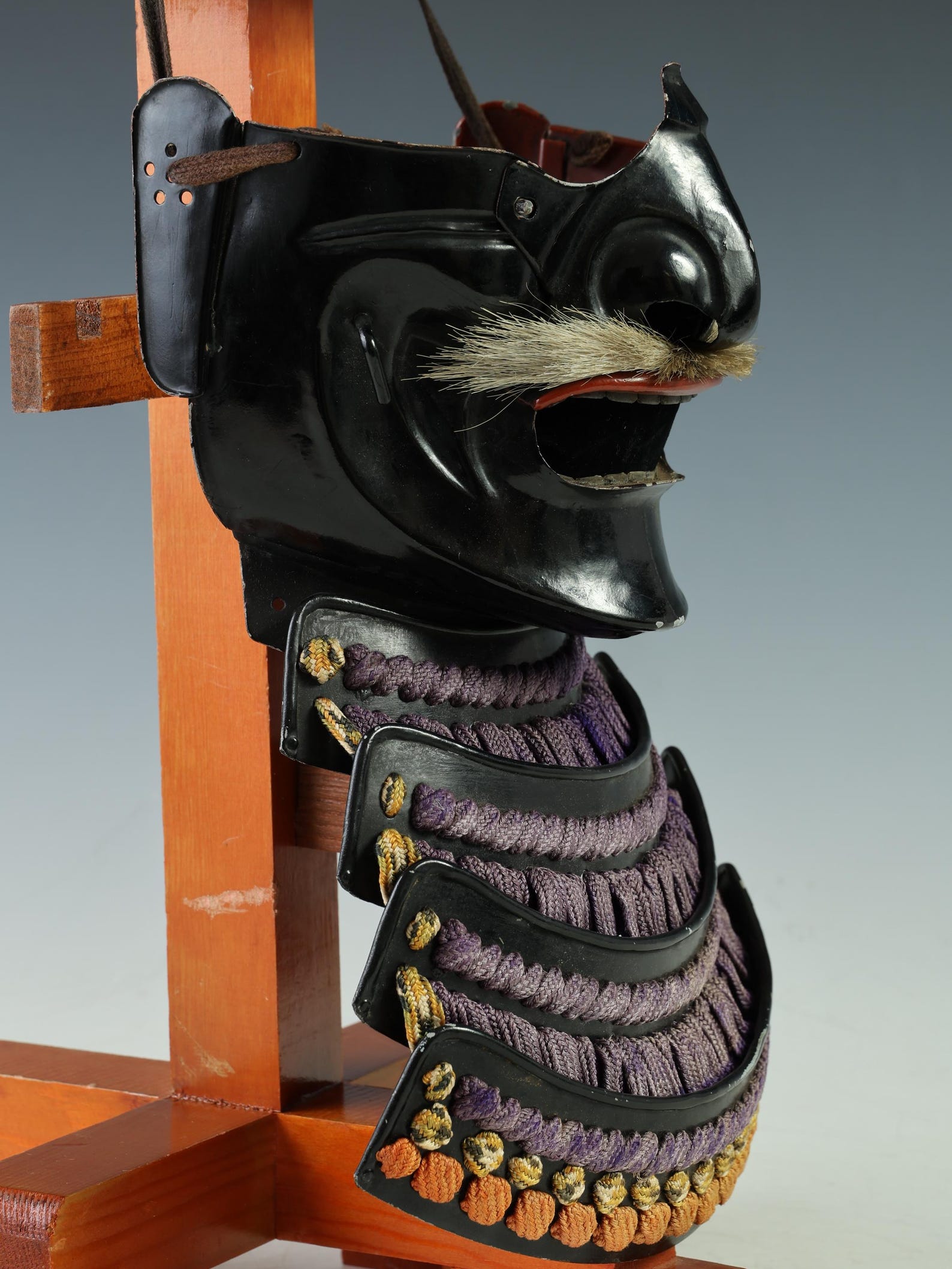 Old Vintage Japanese Samurai Menpo -wearable- 面頬 Tsushima Shogun - Etsy