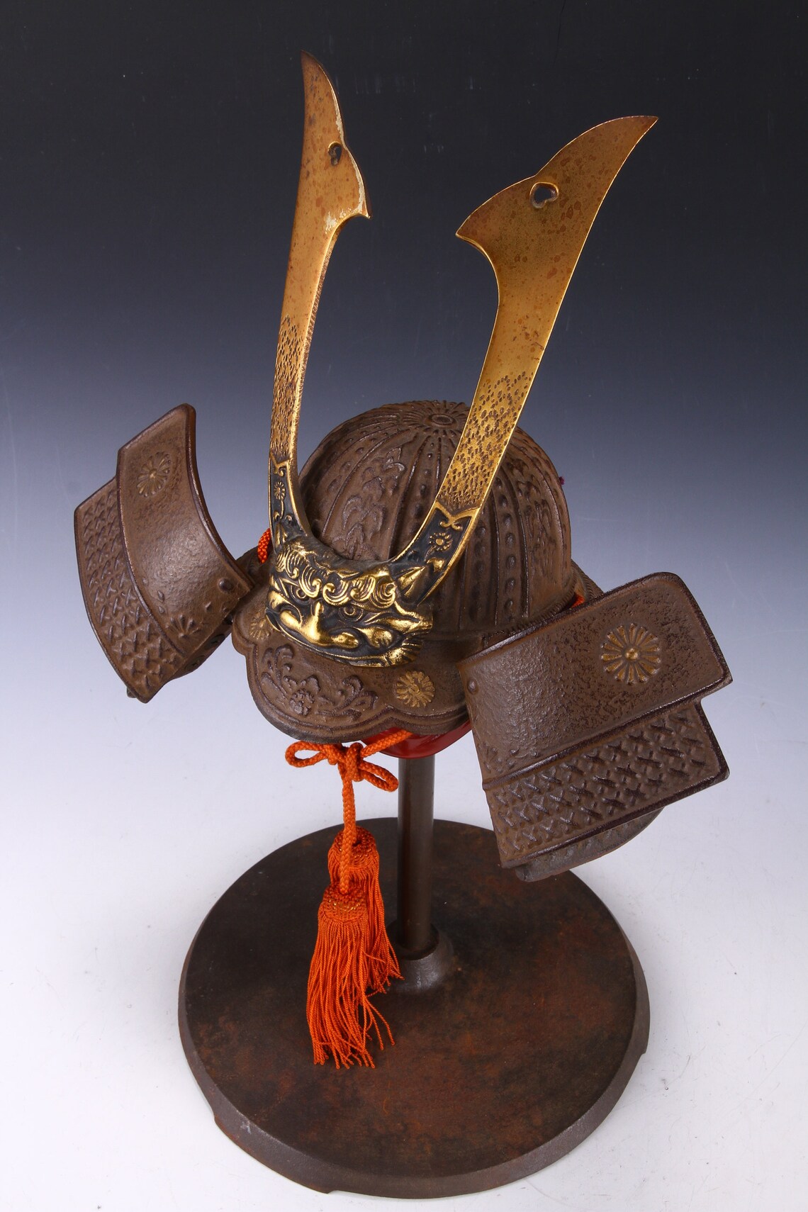 Vintage Japanese Samurai Helmet ogre Middle Size With a Mask - Etsy