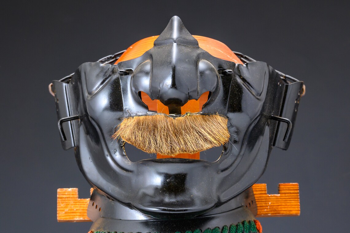 Vintage Japanese Samurai Menpo wearable Marutake Product | Etsy