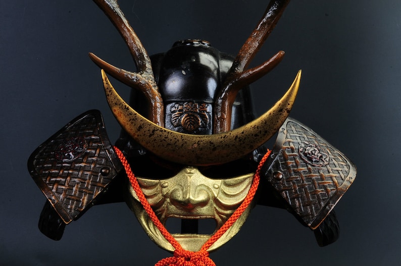 Vintage Japanese Samurai Helmet shikanosuke Kabuto With a - Etsy