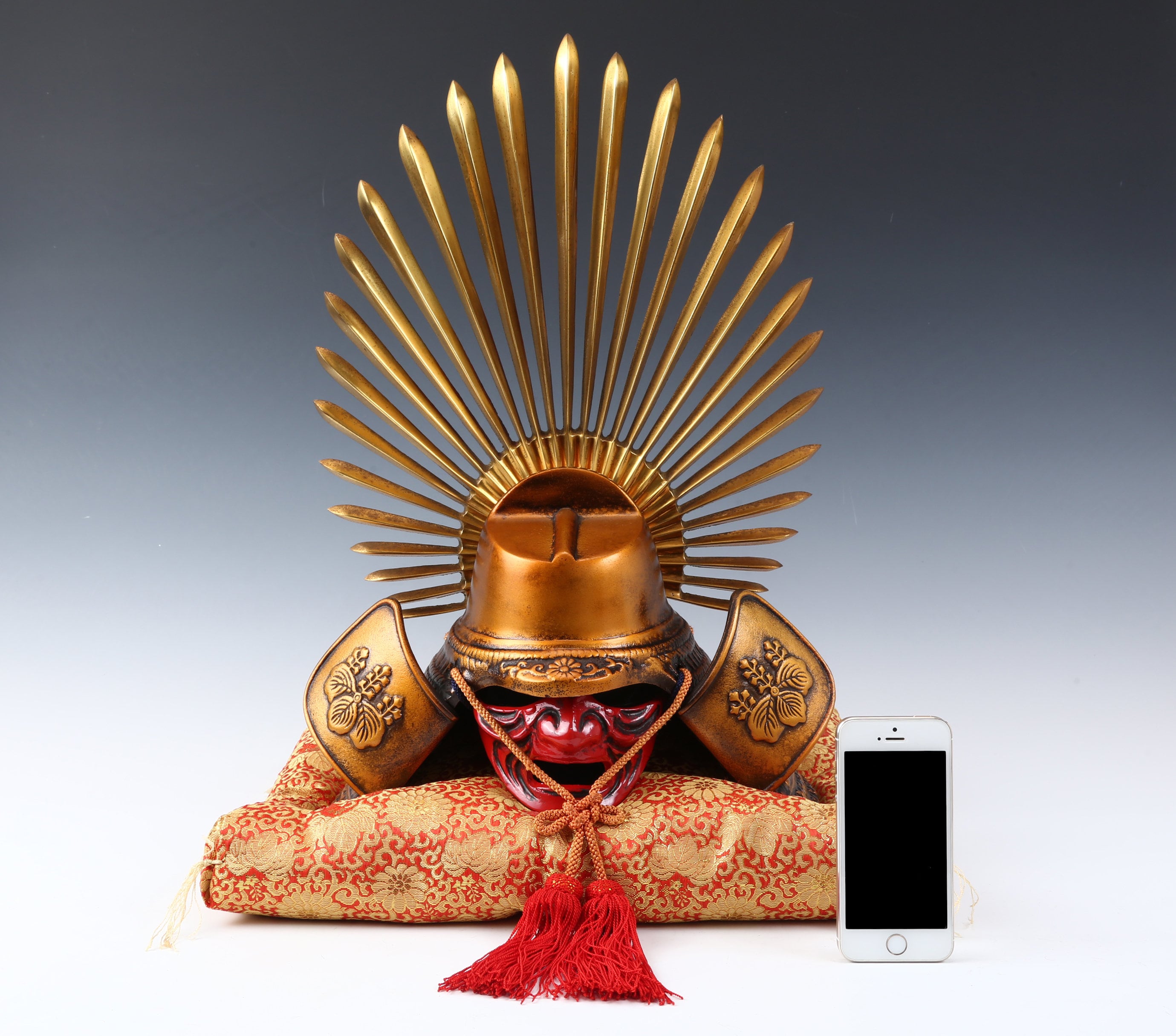 Authentic Japanese Massive Samurai Display Helmet -hideyoshi's Kabuto ...