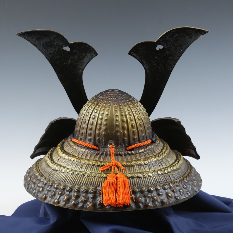 Samurai Helmet -minamoto Zuisho Kabuto With a Mask- Tsushima Signed - Etsy