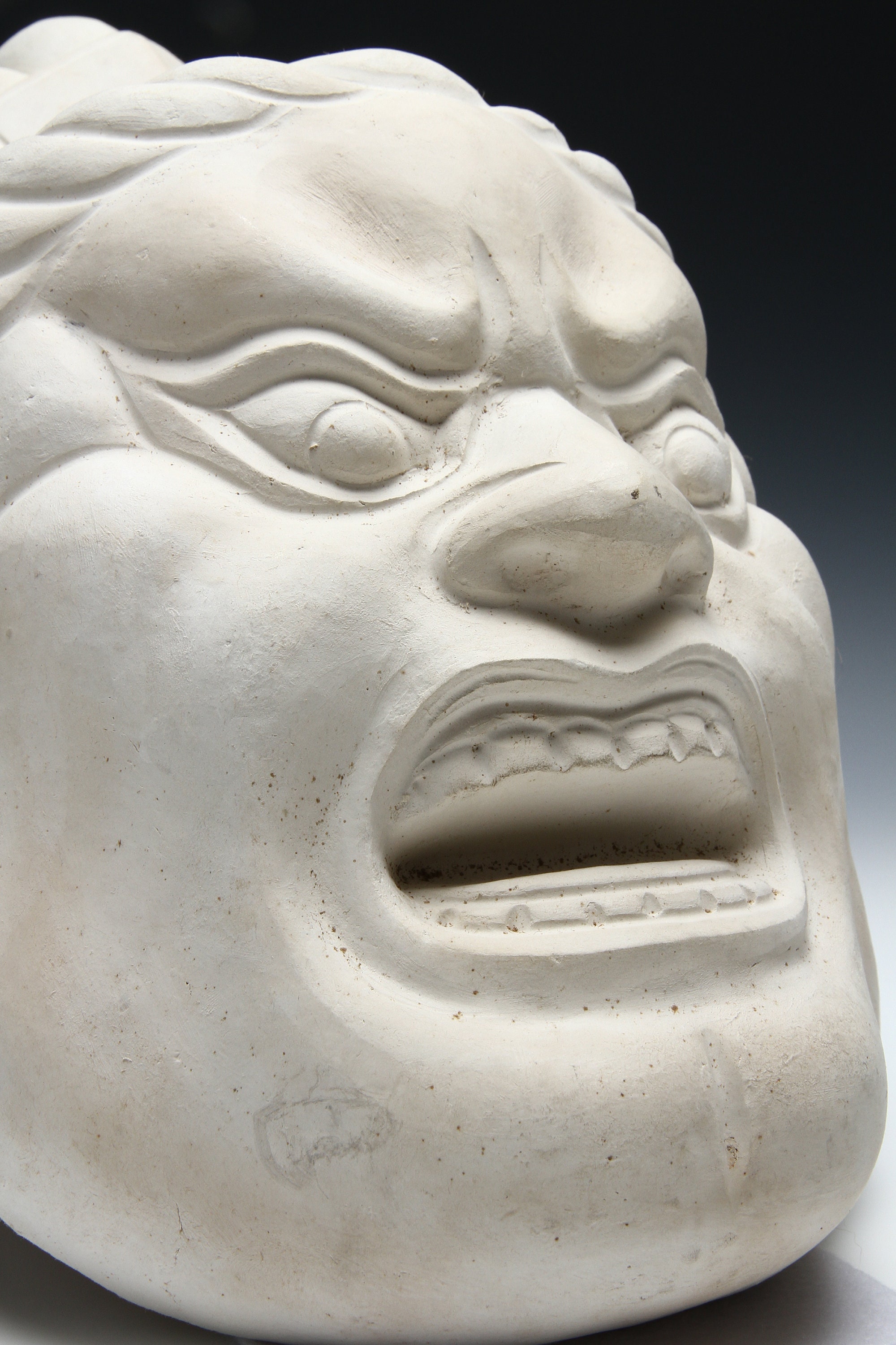 Vintage Japanese Plaster Buddhism Mask nio Buddhism Mask - Etsy UK