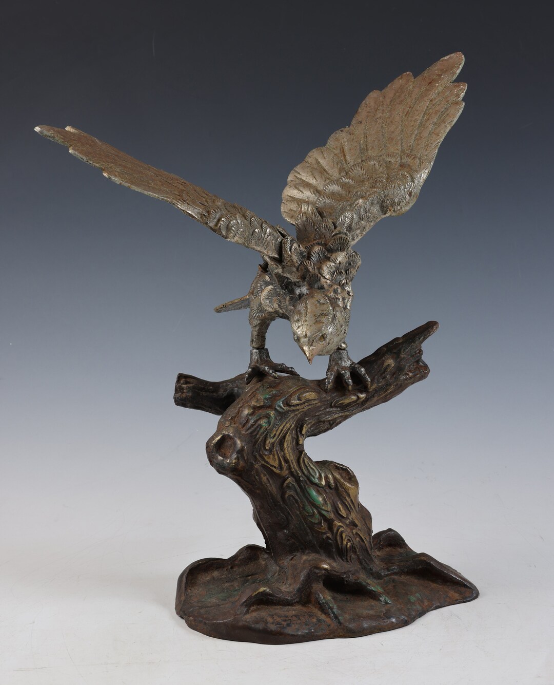 Japanese Bronze Hawk -room Guardian Sculpture- Great Takaoka Product - Etsy