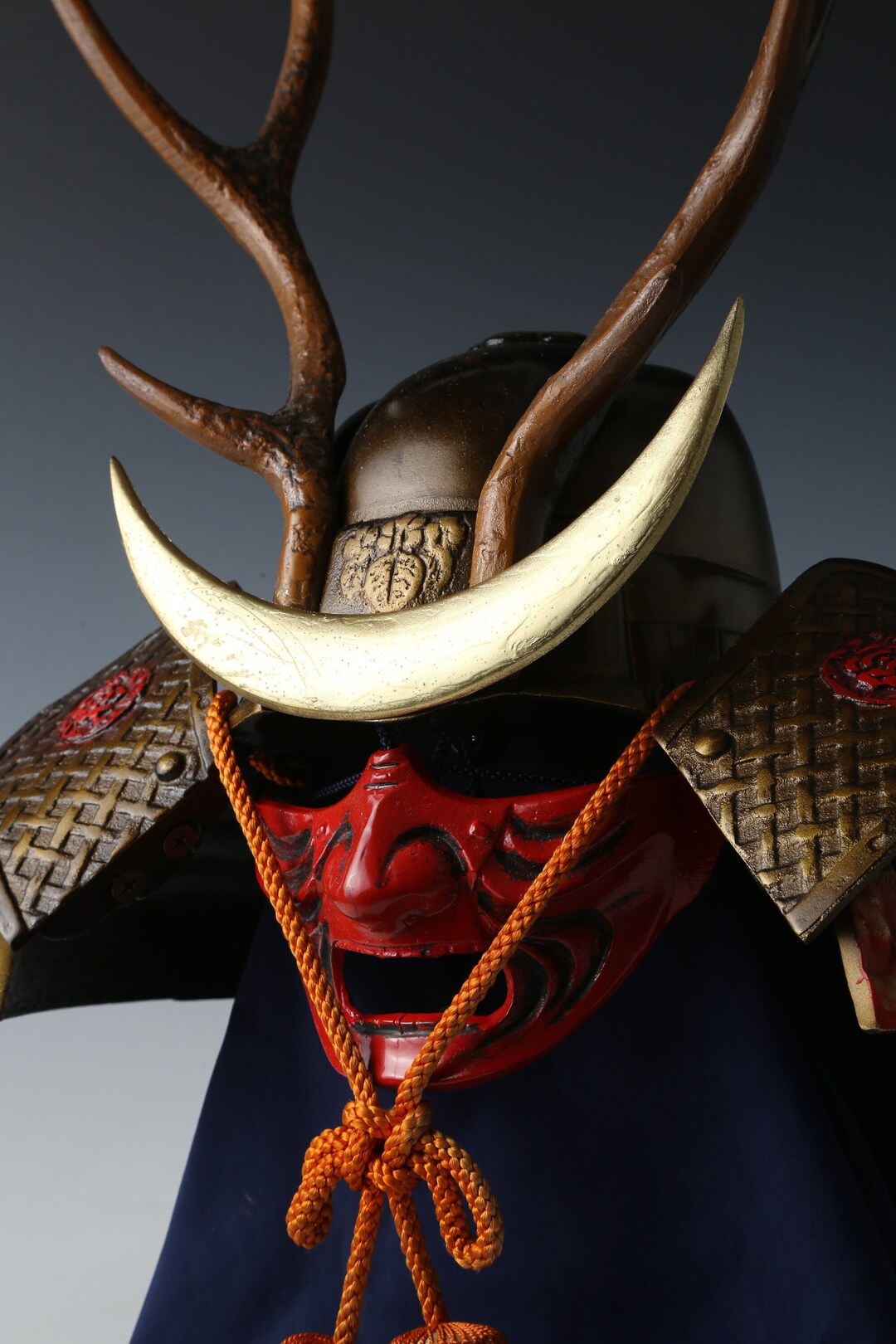 Buy Japanese Vintage Samurai Helmet Shikanosuke With a Mask very Online ...