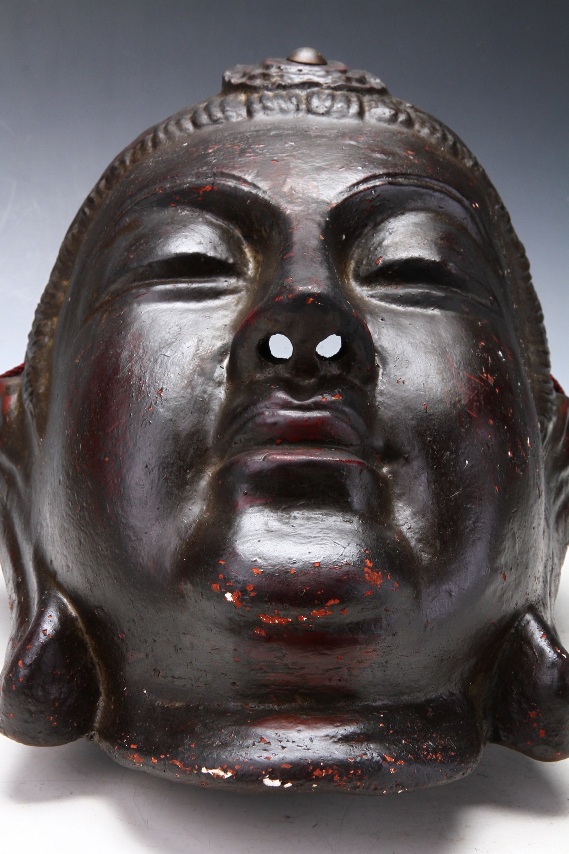 Old Vintage Plaster Buddhism Mask sho Kannon Showa Period - Etsy