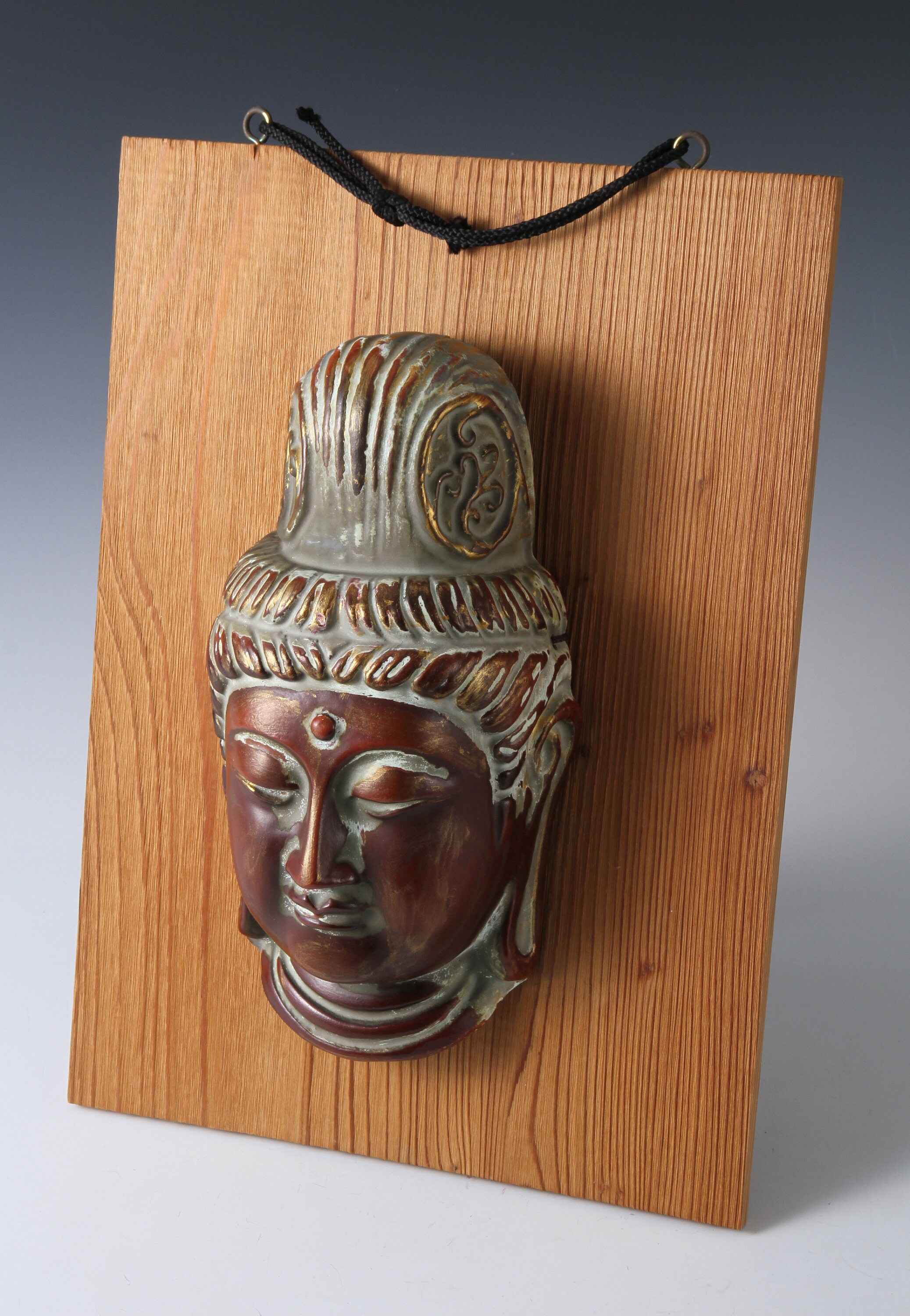 Old Vintage Beautiful Paper Clay Buddhism Mask holy Kannon | Etsy