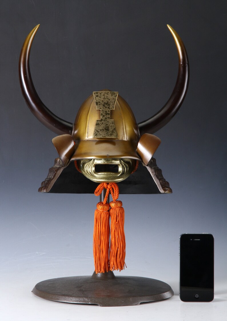 Vintage Japanese Samurai Helmet -kansuke's Helmet- With a Mask Rare - Etsy