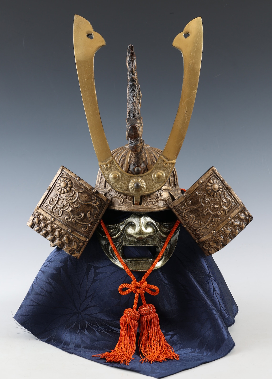 Old Vintage Japanese Samurai Helmet middle Size With a Mask - Etsy