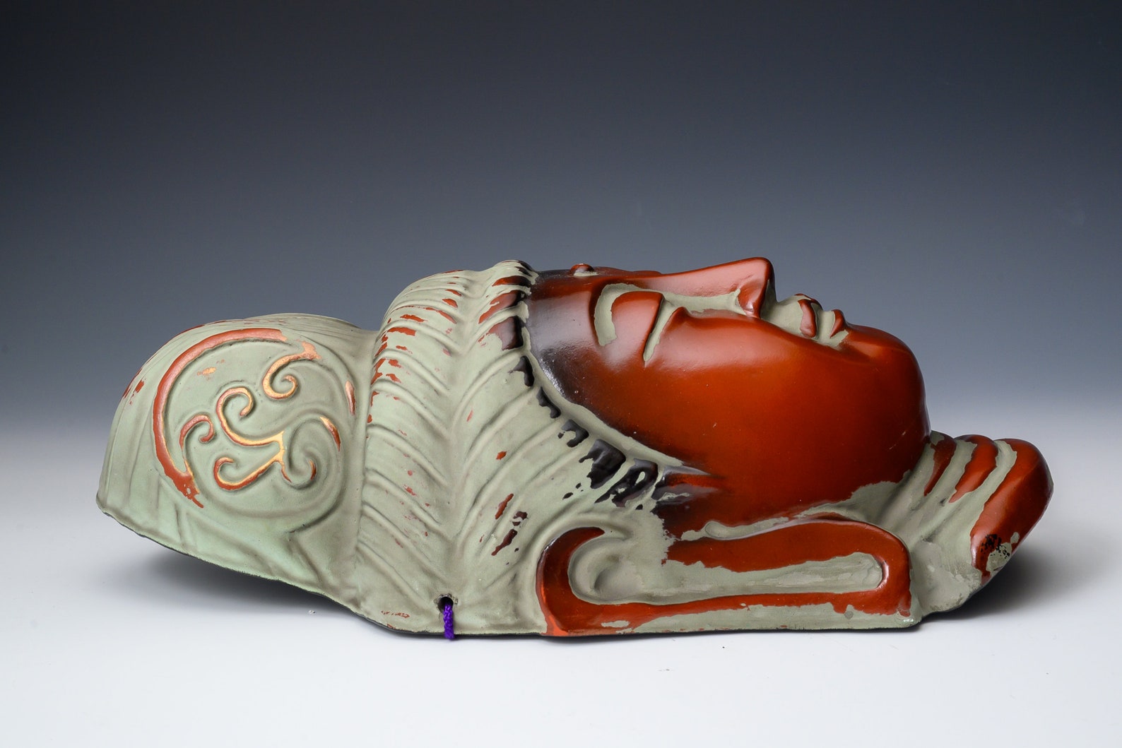 Nice Vintage Beautiful Paper Clay Buddhism Mask holy Kannon - Etsy