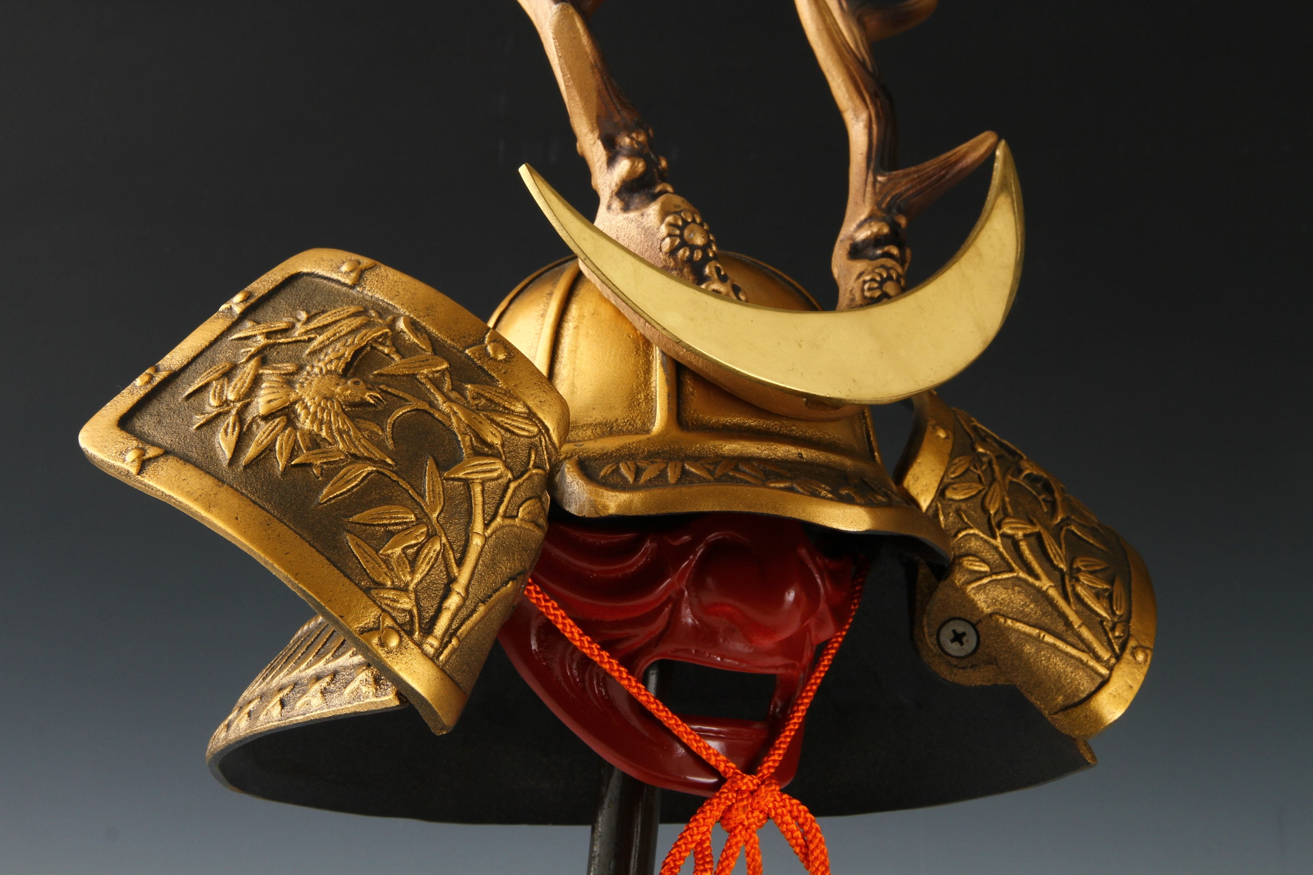 Japanese Samurai Helmet Middle Size shikanosuke Kabuto With a | Etsy