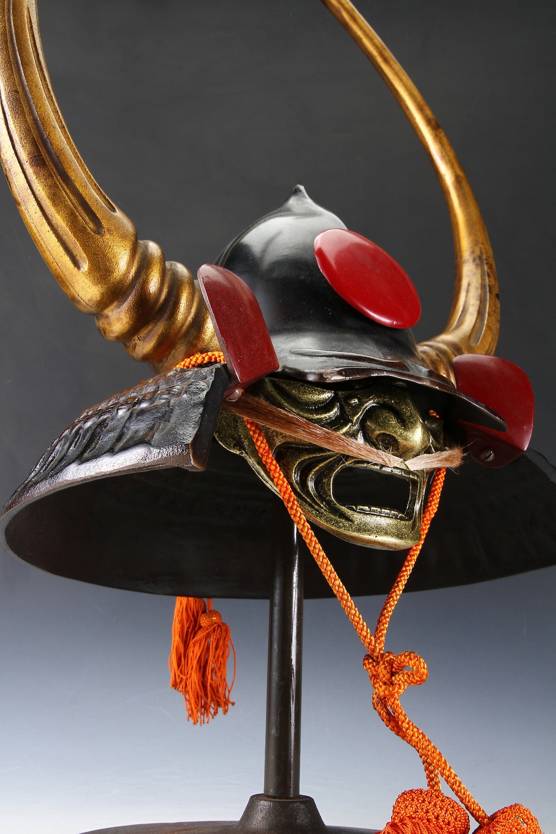 Alter japanischer Samurai Helm Kuroda Nagamasa mit Maske | Etsy