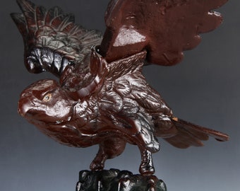 Hawk sculpture | Etsy