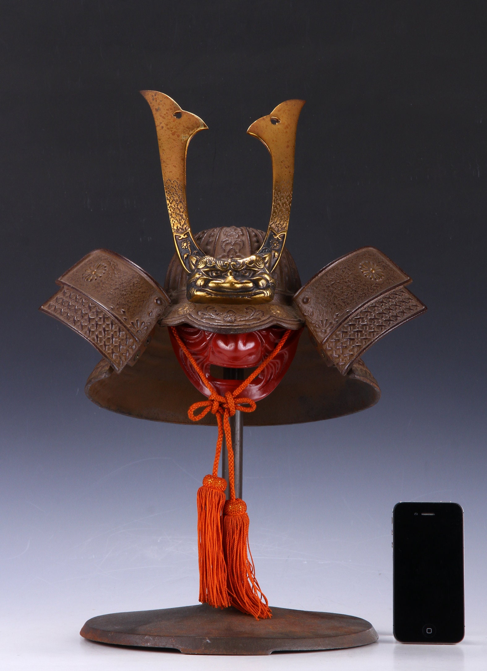 Vintage Japanese Samurai Helmet ogre Middle Size With a Mask - Etsy