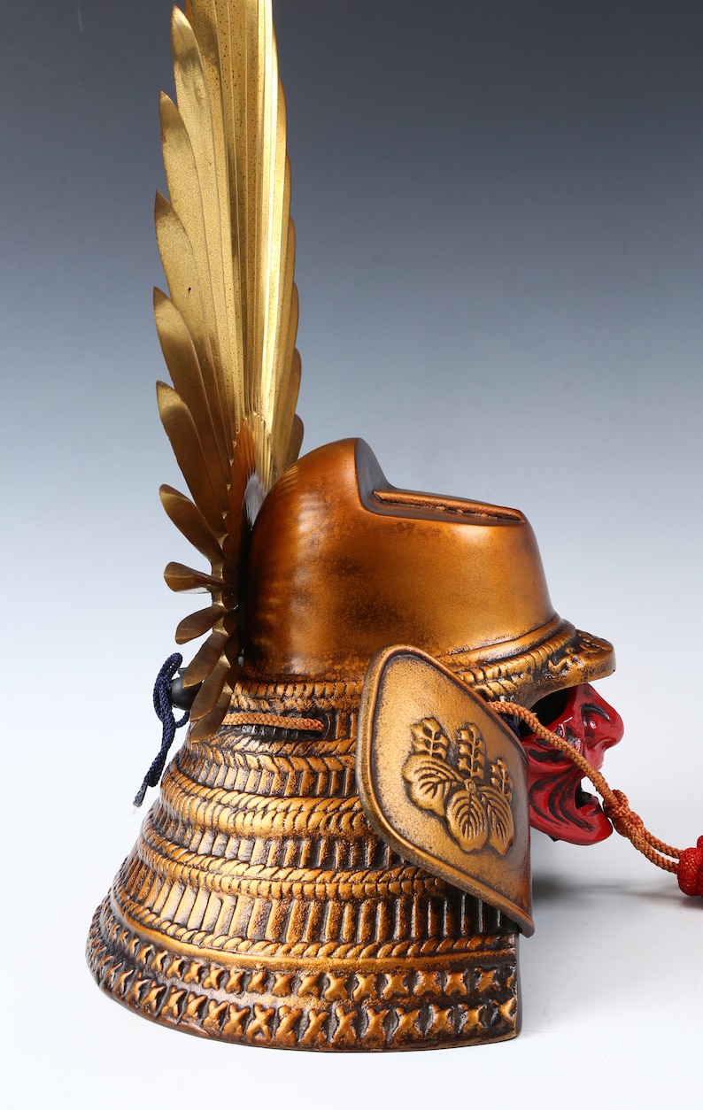 Authentic Japanese Massive Samurai Display Helmet -hideyoshi's Kabuto ...