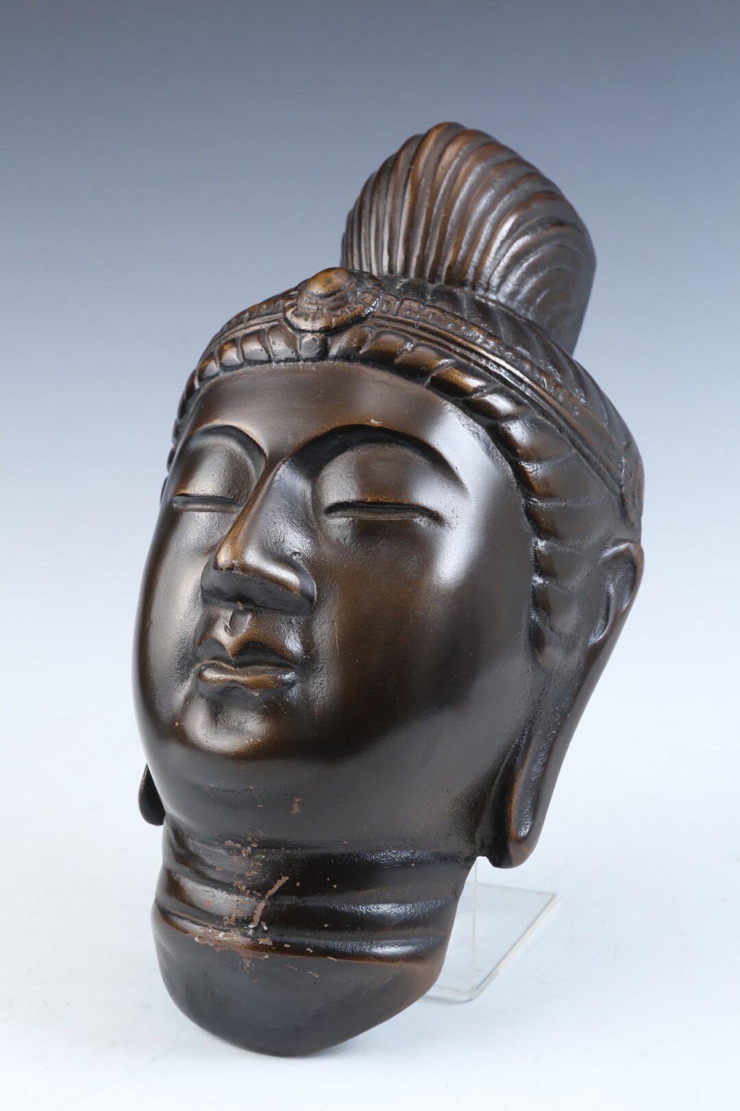 Vintage Beautiful Japanese Buddhism Bronze Mask -kannon- 観音 - Etsy