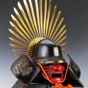 Old Vintage Japanese Samurai Helmet -hideyoshi's Kabuto- With a Mask - Etsy